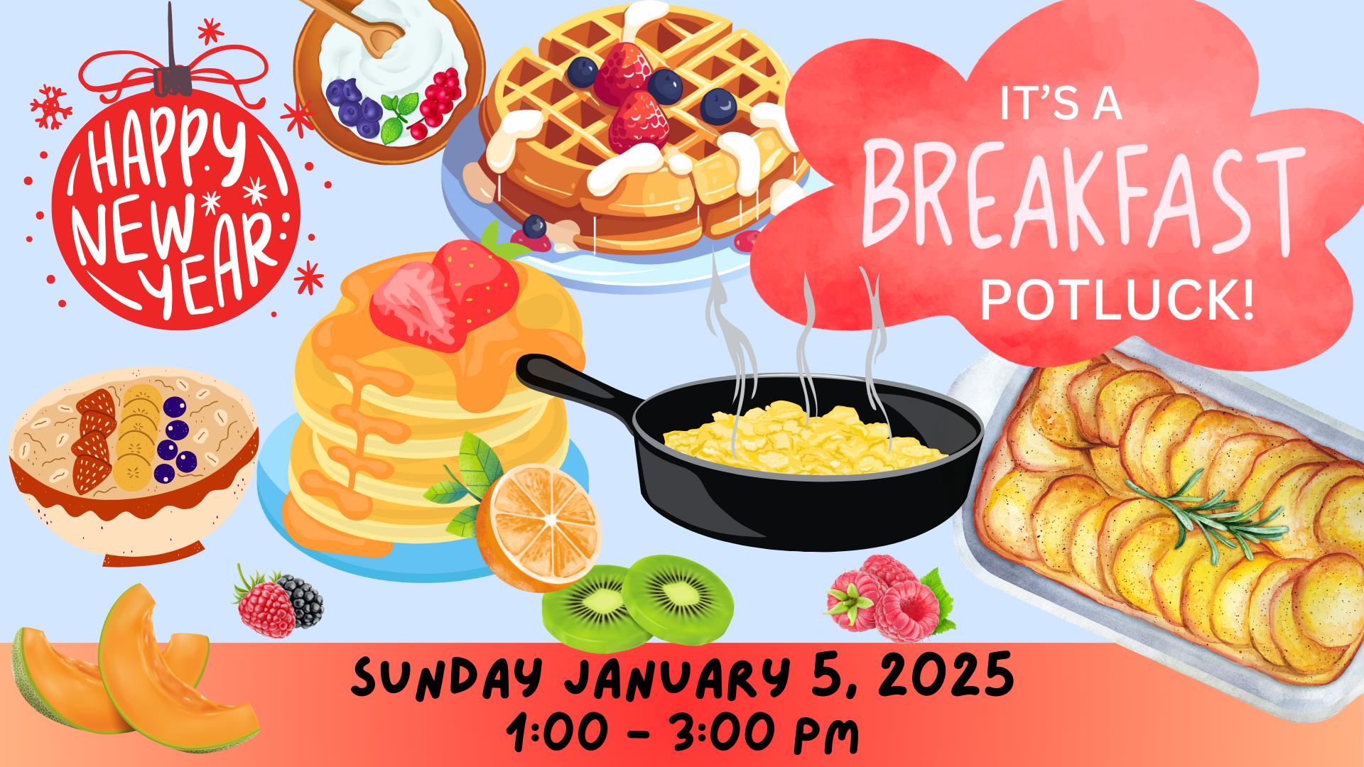 First Sunday January Potluck!